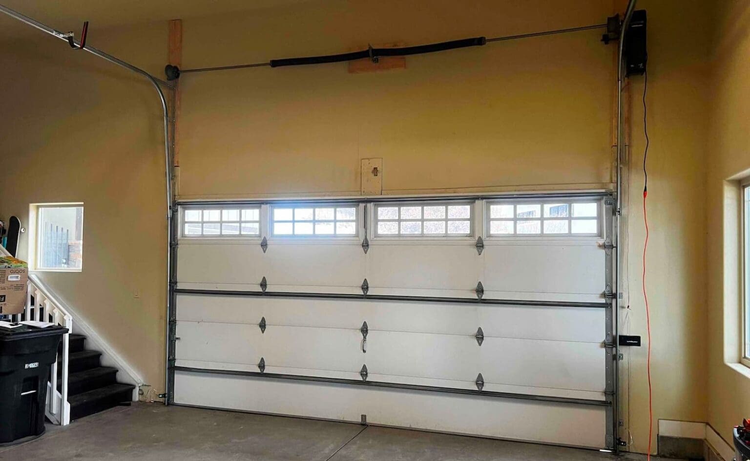 High Lift Garage Door Track System Installation And Measurements - One ...