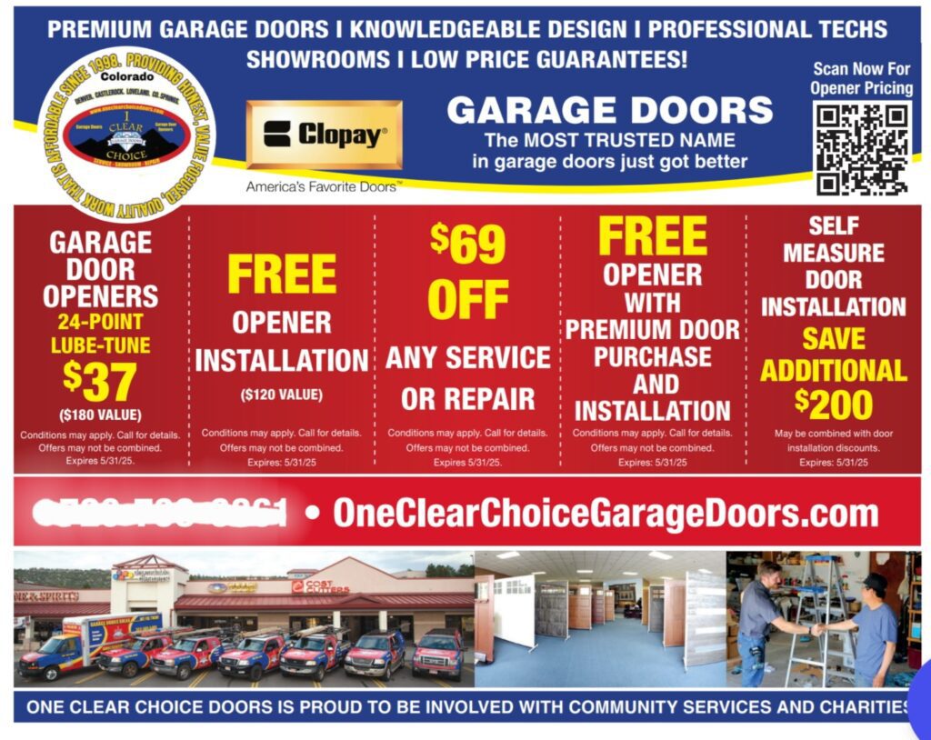 Special Discounts | One Clear Choice Garage Doors