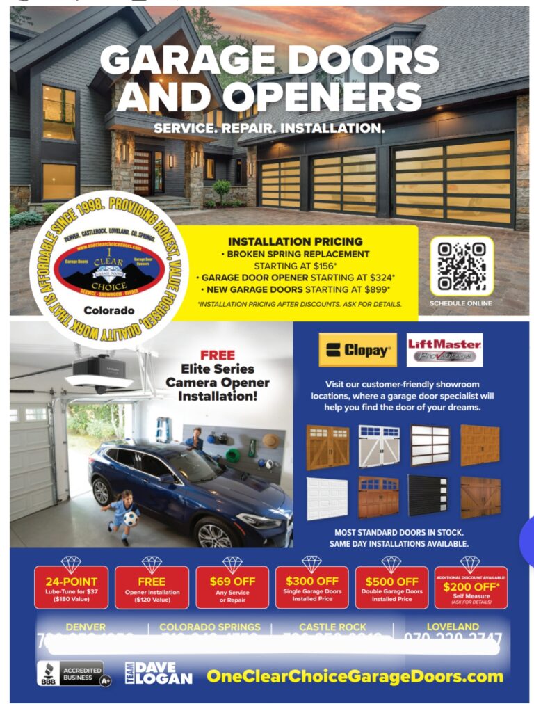 Special Discounts | One Clear Choice Garage Doors